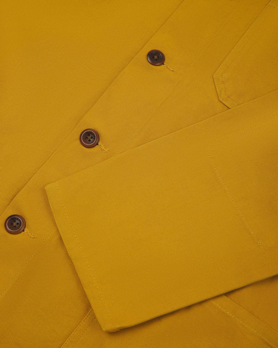 #3001 Yellow Buttoned Overshirt | USKEES Organic Apparel